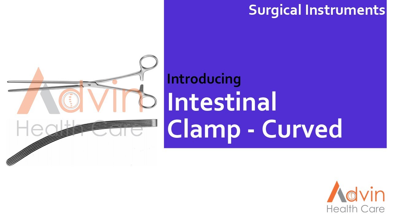 Intestinal Occlusion Clamp Curved