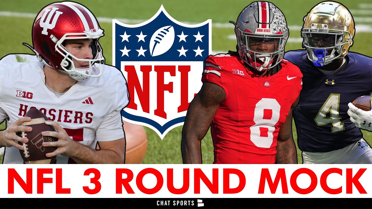FULL 2026 NFL 3 Round Mock Draft WITH TRADES | Chat Sports NFL Mock Draft Simulator