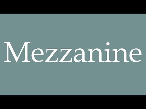 How to Pronounce ''Mezzanine'' Correctly in French