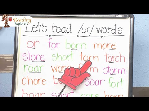 1-346: Words with 'oar' 'ore' and 'or'
