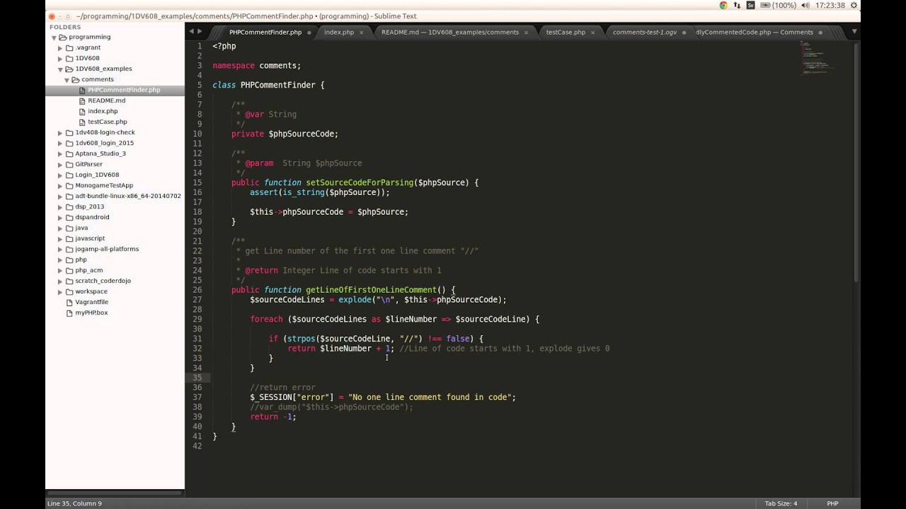 1DV608 Comments and self documenting code