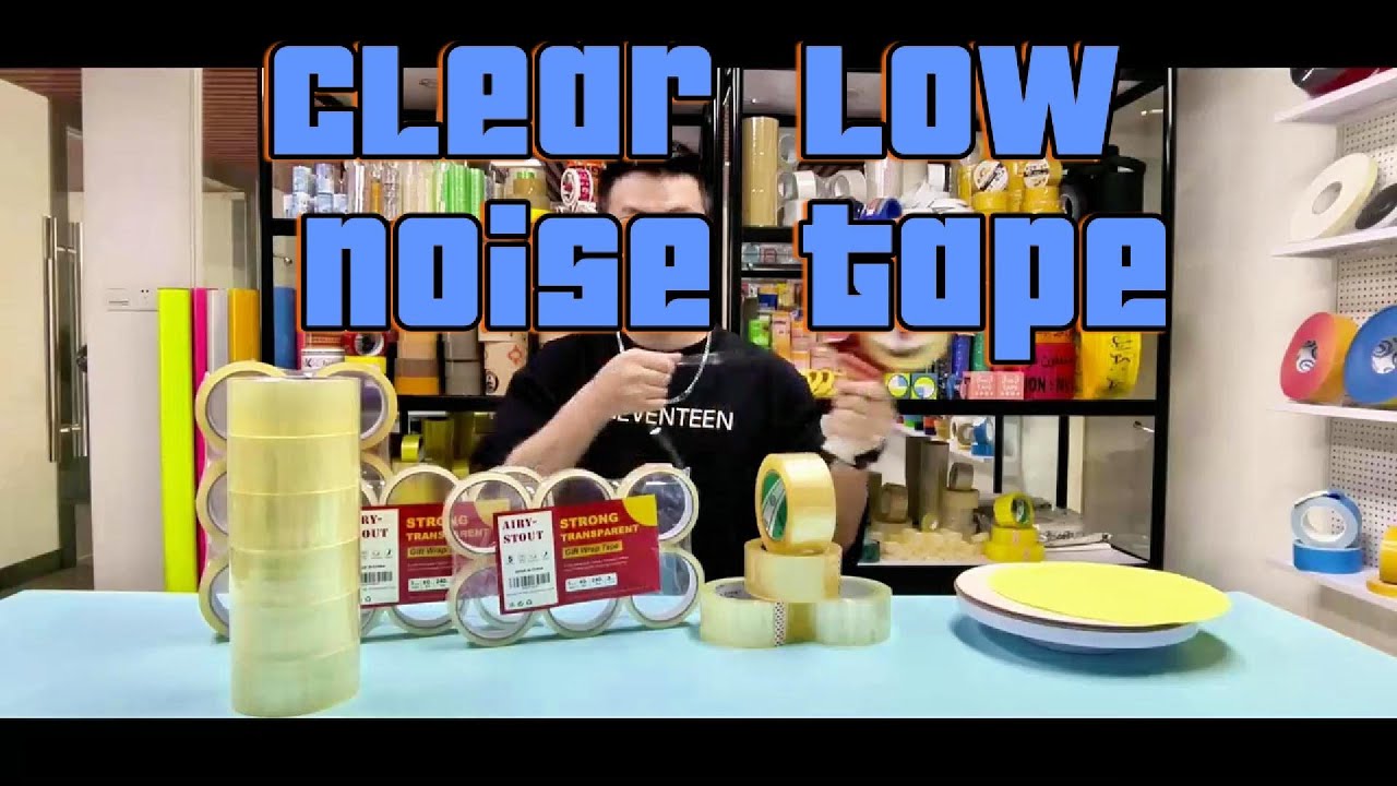 2 inch silent packing tape,3 inch silent tape,China low noise packaging tape,low noise clear tape