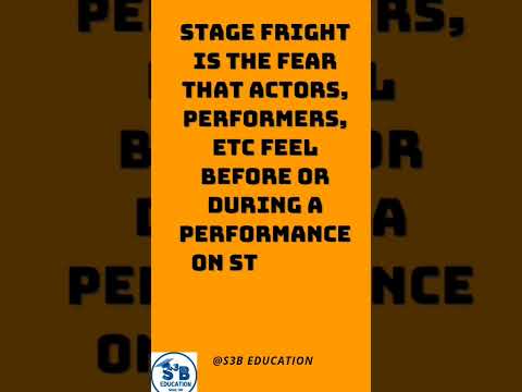 "Unlocking the Meaning of Stage Fright: Understanding and Overcoming Performance Anxiety" New words