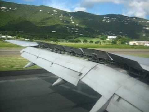 Landing in St. Thomas Island