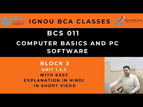 BCS-011 Computer Basics and PC Software