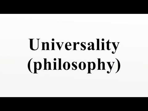 Universality (philosophy)