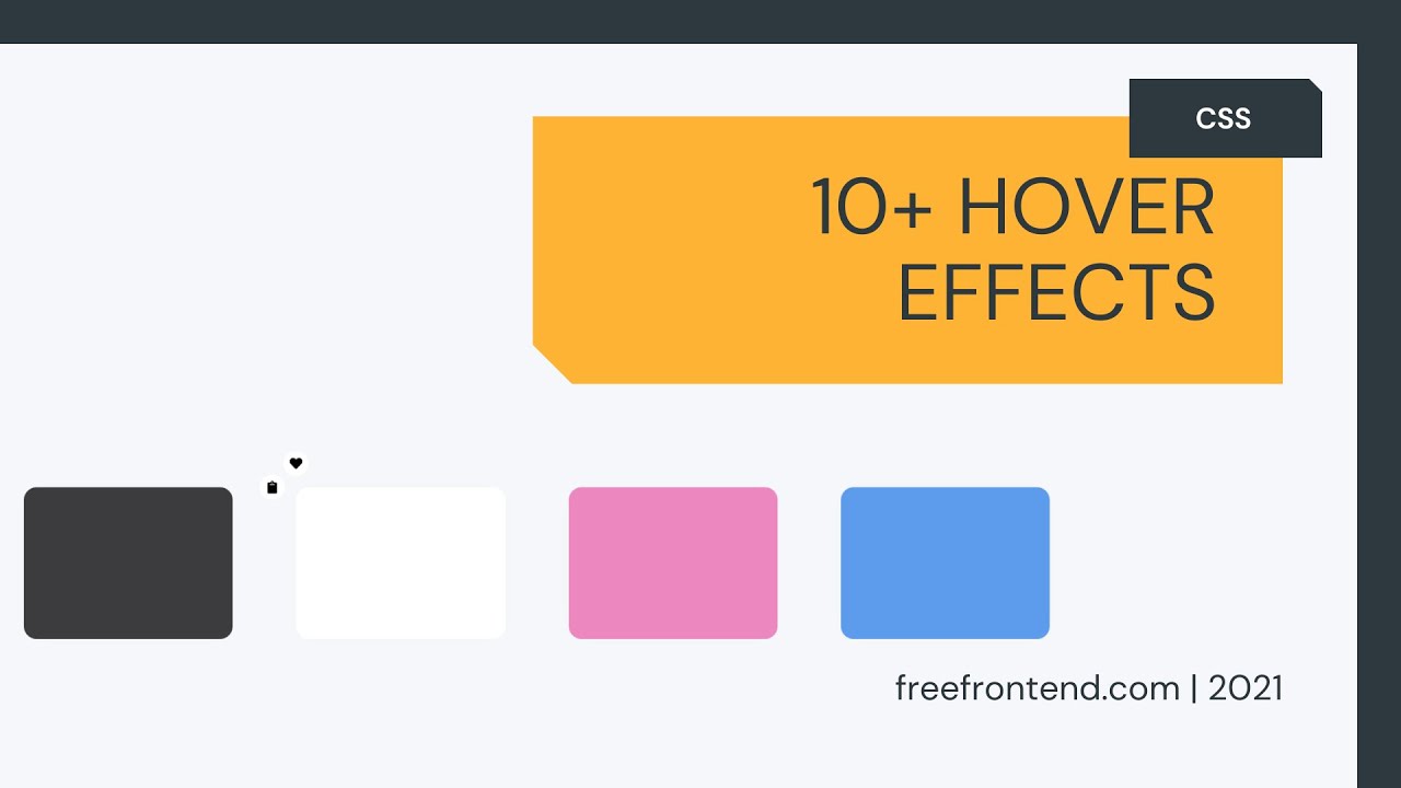 10+ CSS Hover Effects