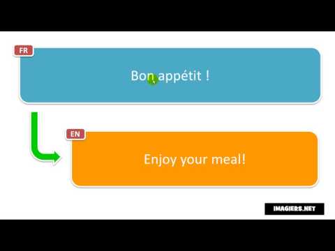 Learn French phrases # Bon appétit !
