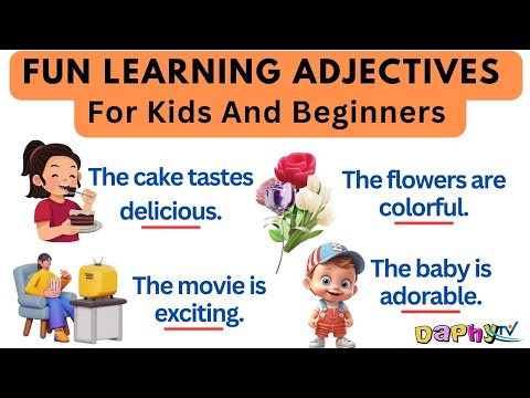 Parts of Speech | 50 Essential Adjectives with Sentence Examples