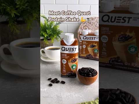 Meet the Coffee Quest™ Protein Shake! 💪☕️😋 30g protein, 4g carbs, & 1g sugar per serving 💯