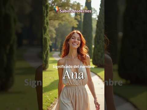 Significado del nombre Ana. Comenta tu nombre si quieres saber qué significa. #ana #nombres