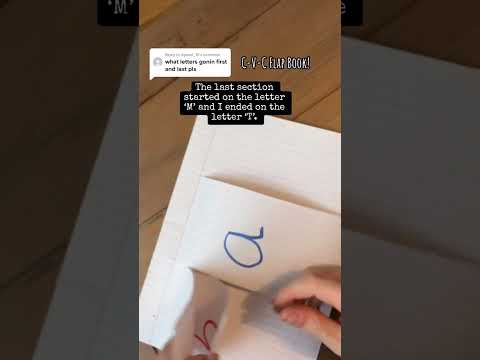 📚✍️🥰How to Make a DIY Cvc Flabook! #Cvc