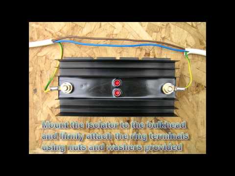 How to install a galvanic isolator in boats or yachts.