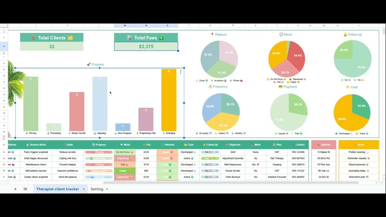 Therapist Client Tracker