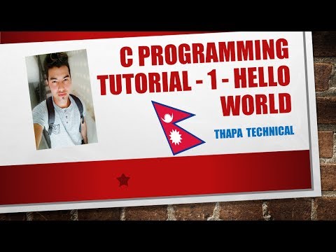 Learn C Programming Tutorial 1 Introduction to C Language Hello World Nepali - Mind Luster