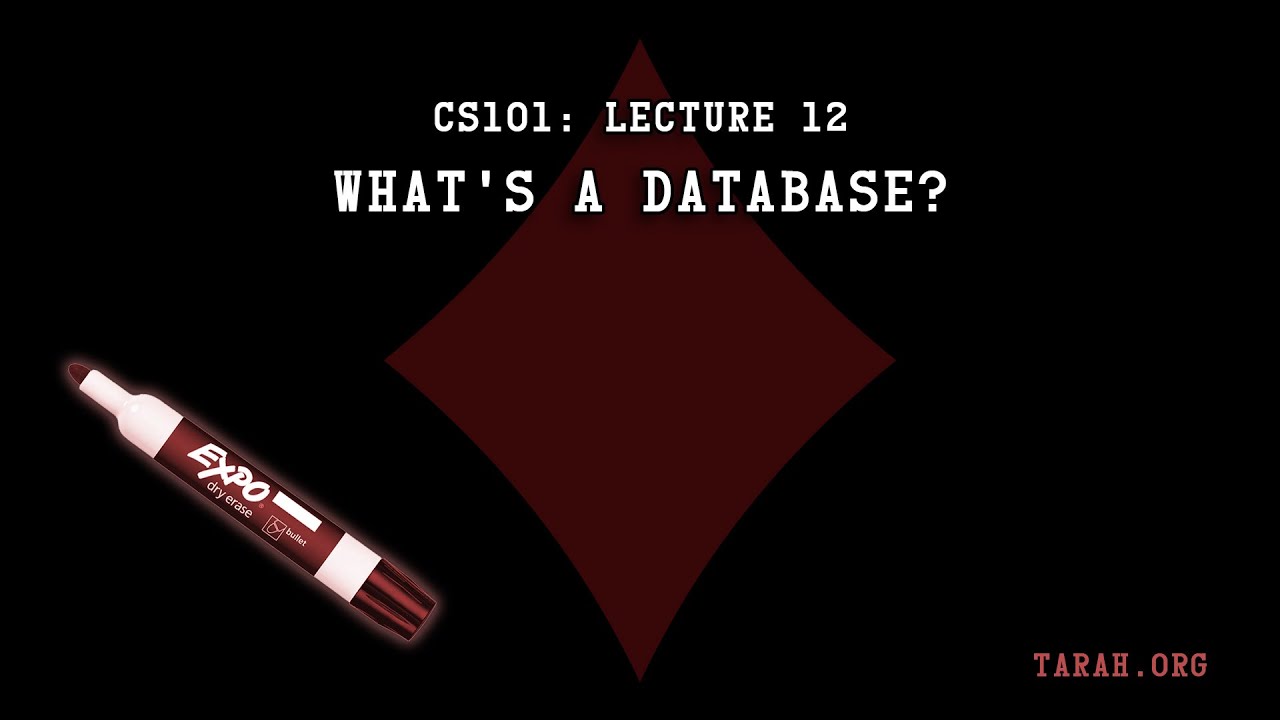 CS101: What's a database? (Lecture 12)