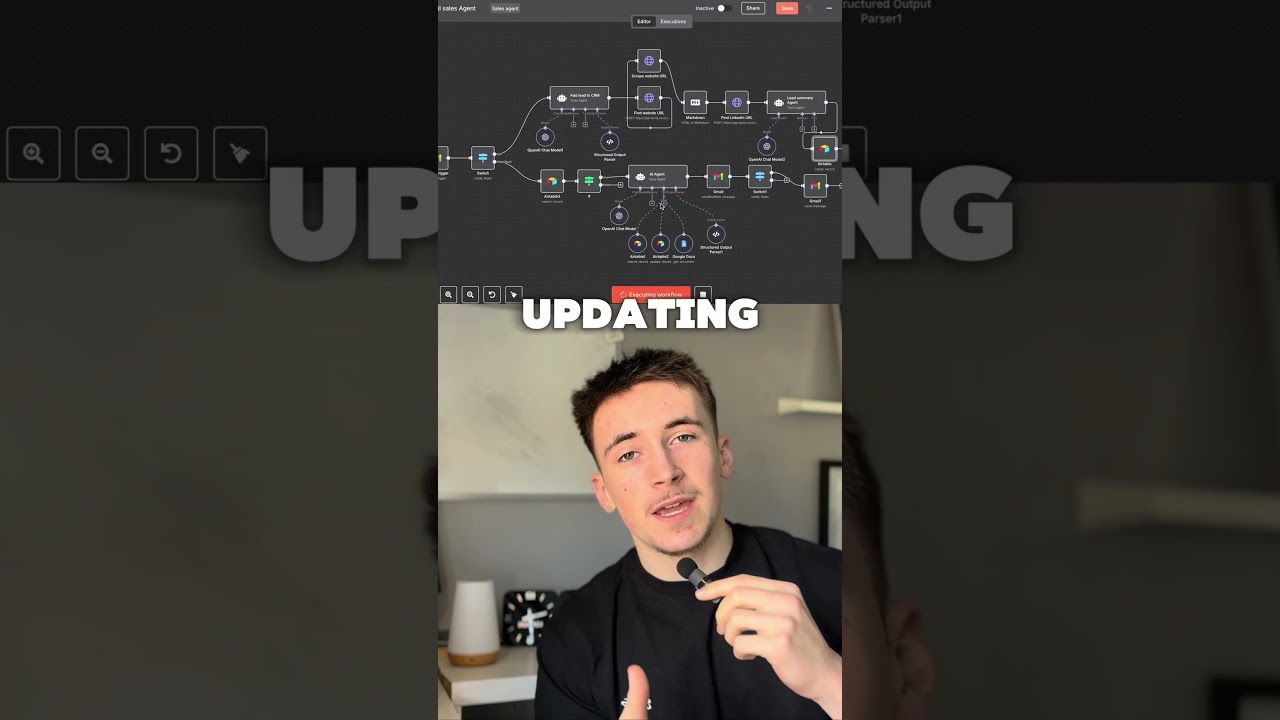 This Ai Sales Agent can automate 70% of your sales processes  #artificialintelligence #n8n
