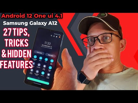 Samsung Galaxy A12 : 27 Tips Tricks & hidden features: Android 12 One ui 4.1