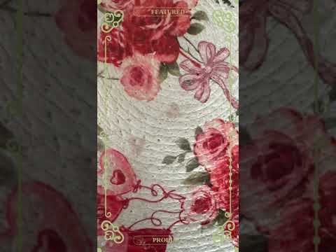 Set of 4 Floral Round Placemats – 15" Diameter