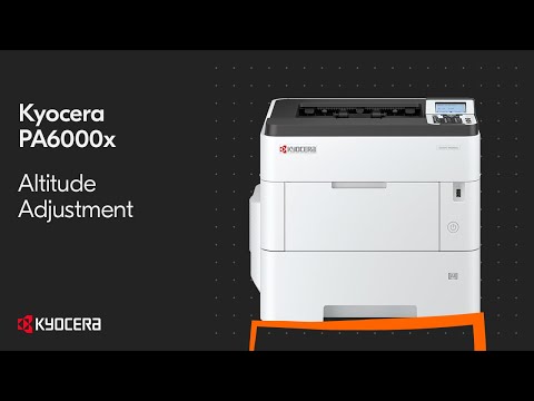 ECOSYS PA6000x/PA5500x/PA5000x/PA4500x Altitude Adjustment