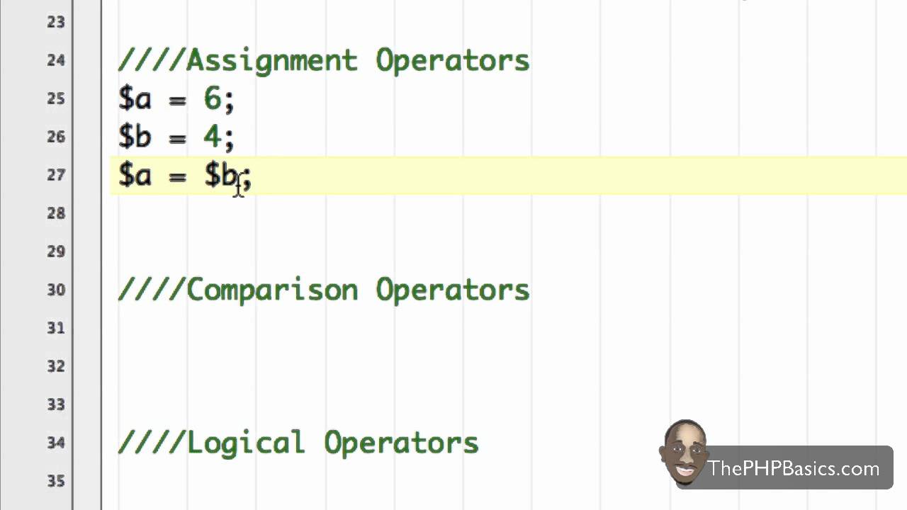 Tutorial 10 - PHP Operators - Part 1/2