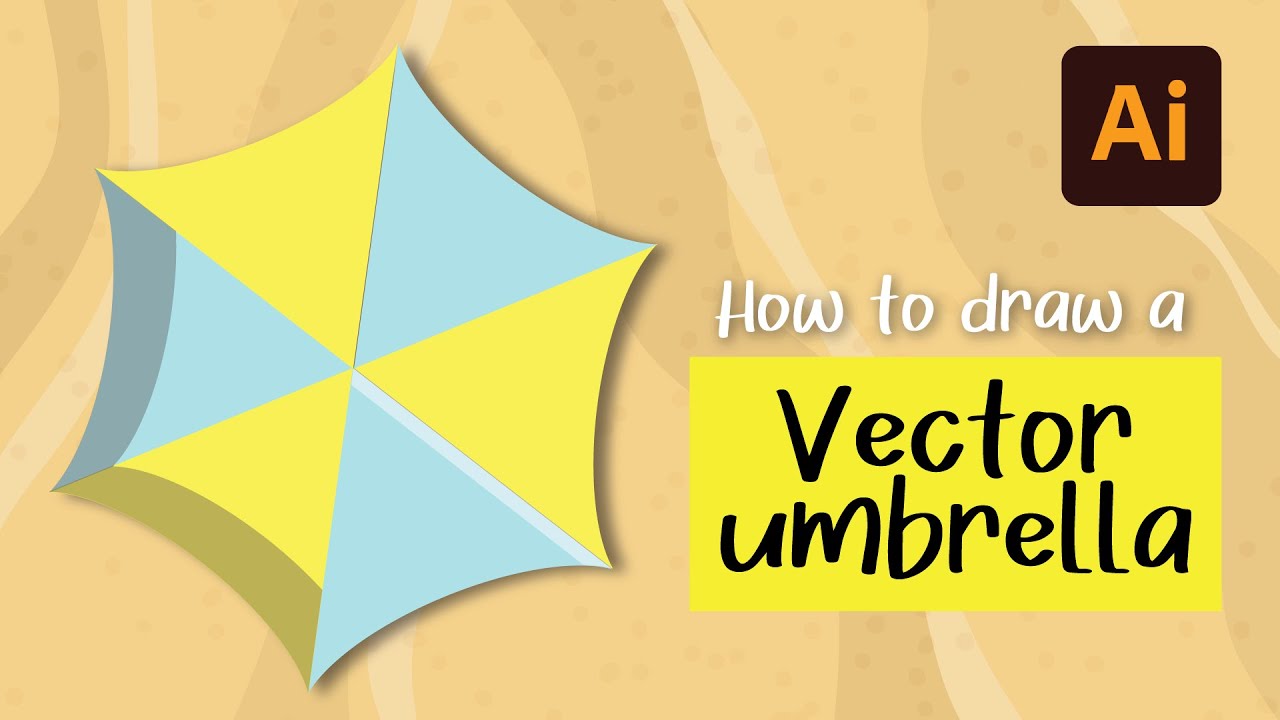 Adobe Illustrator - Draw a vector umbrella