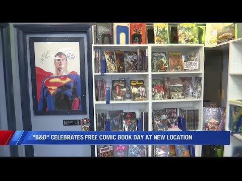 B and D celebrates free comic book day at new location