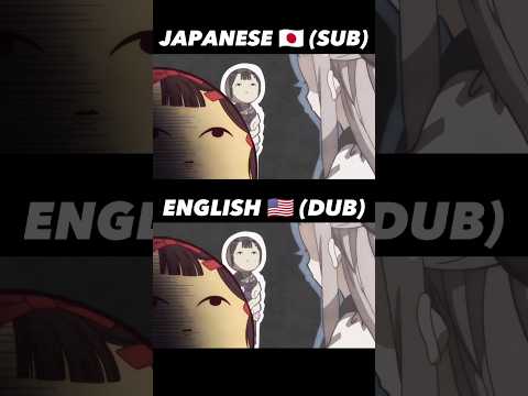 Chotto eroi (Sub vs Dub) #shorts #anime #animeedit #subvsdub #sub #dub #dubbing #kawaii #cute