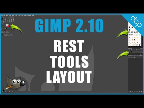 How to reset GIMP 2.10 tools layout | GIMP reset to default | Fix missing tools in GIMP