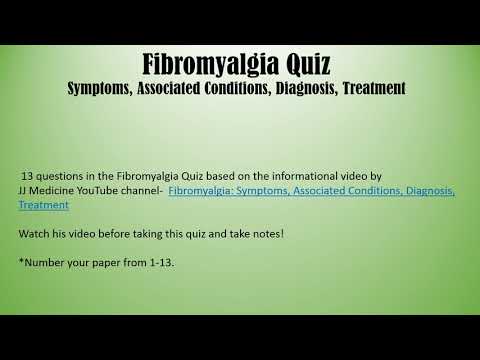 Fibromyalgia: Symptoms, Conditions, Diagnosis, Treatment Quiz