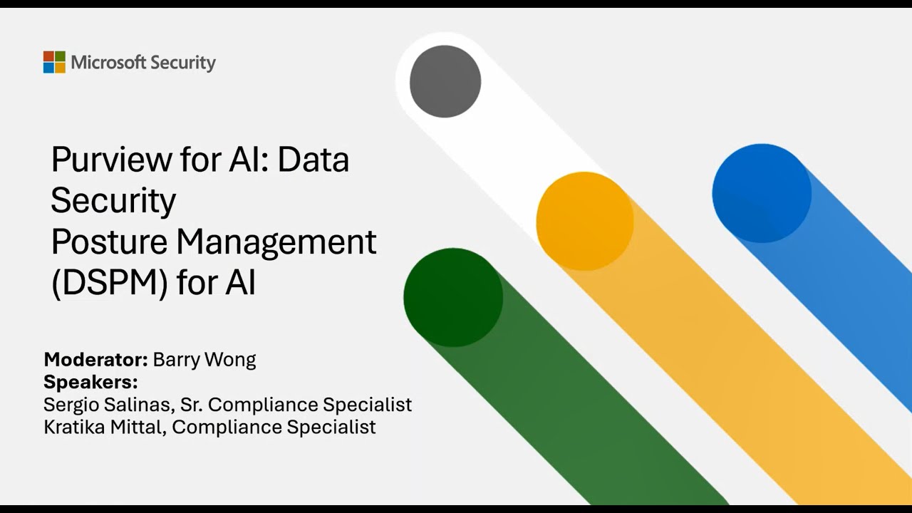 Purview for AI   Data Security Posture Management DSPM for AI
