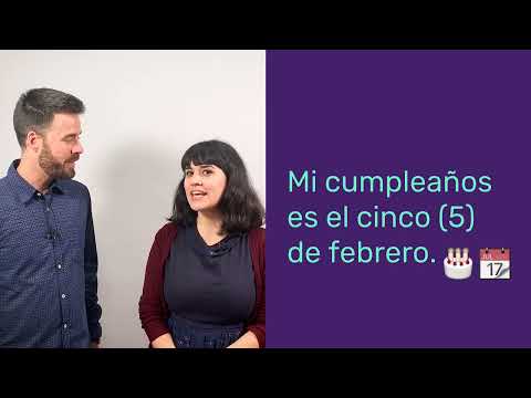 Online Spanish Course: When's your birthday?