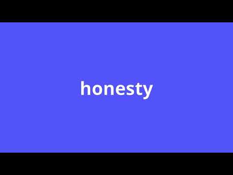 what is the meaning of honesty