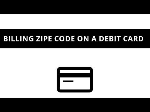 Where is the billing ZIPE code on a debit card ?