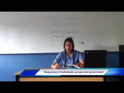 Urban Growth and Decline - Geography Task