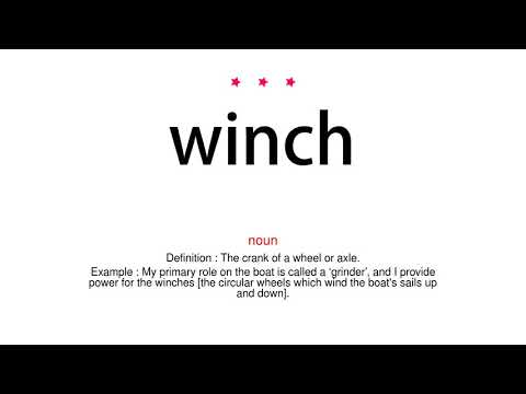 How to pronounce winch - Vocab Today