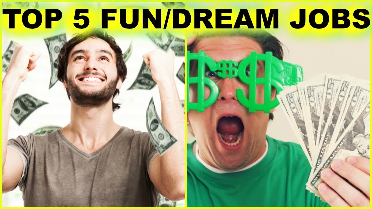 TOP 5 FUN JOBS THAT PAY WELL / AMAZING JOBS THAT PAY SIX FIGURES WITHOUT A DEGREE