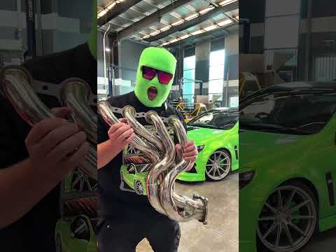 RACECAR HEADERS 🔥 #viral #shorts #holden #hsv #commodore #ramjet #rex #headers