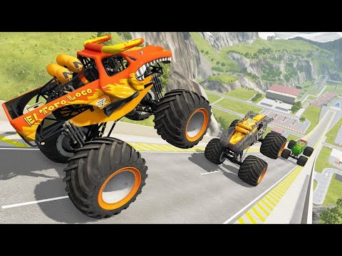 Monster Truck Crashes LIVE! High Jumps & Nonstop Action