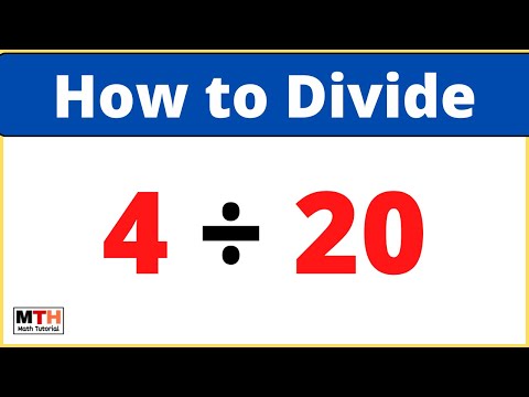 4 divided by 20 (4÷20) | Long Division