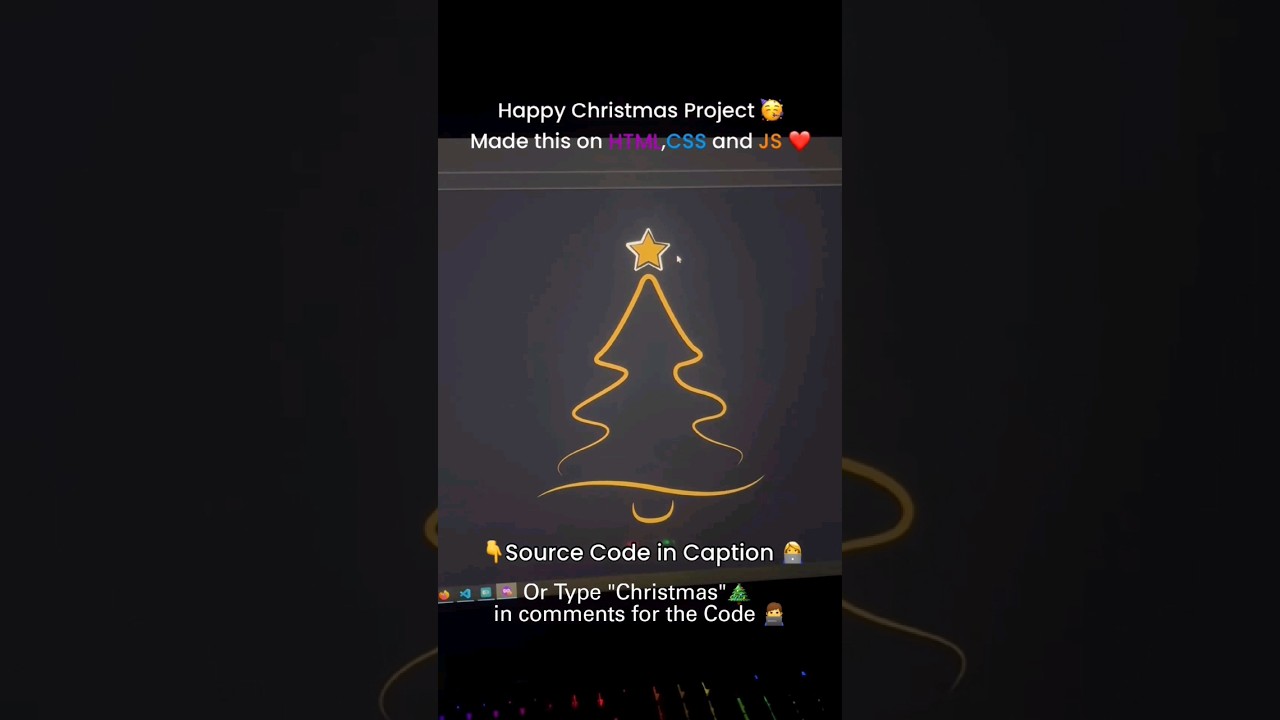 Christmas Tree using HTML and CSS. javascript christmas