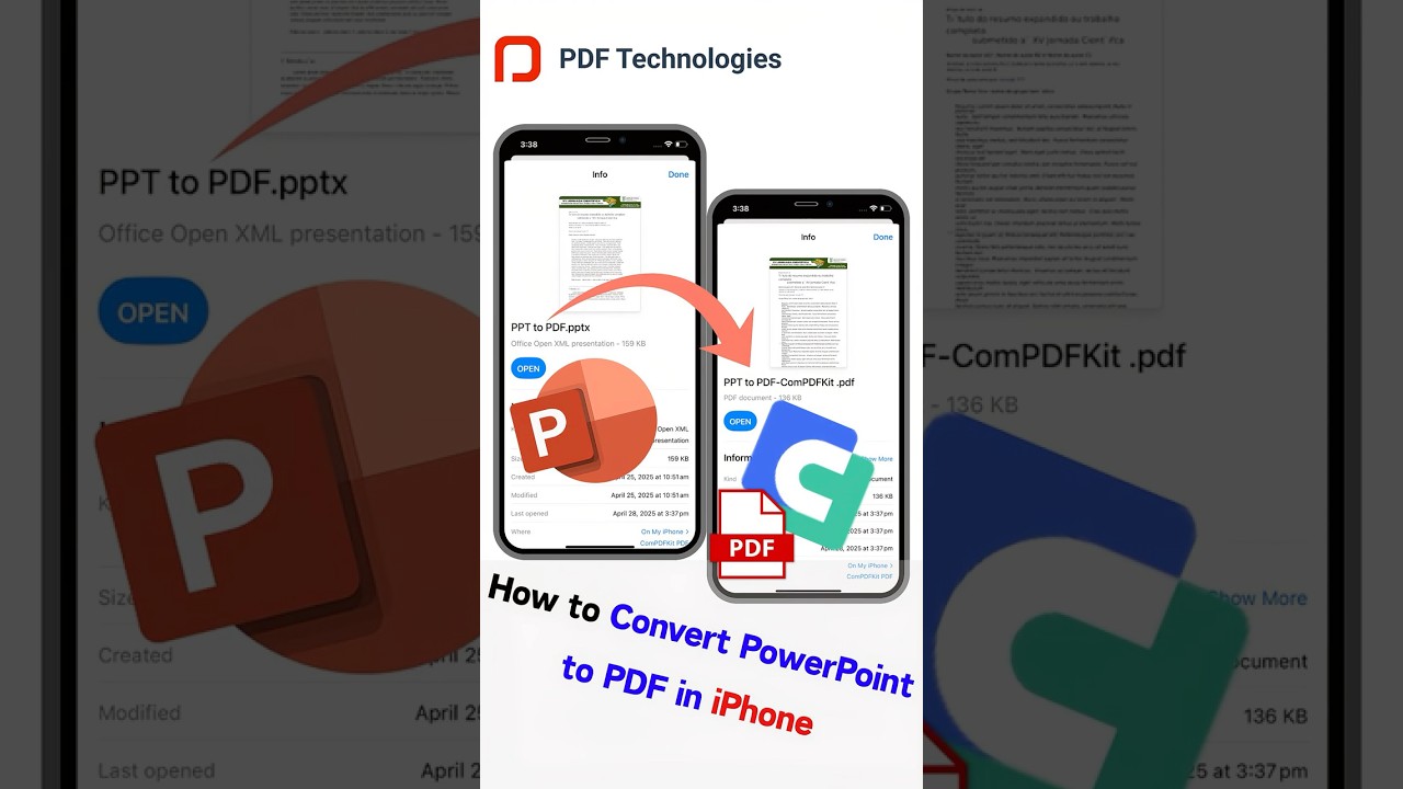 🔁 How to Convert PPT to PDF in Mobile | iPhone | Microsoft PowerPoint | ComPDF Online Tools #pdf