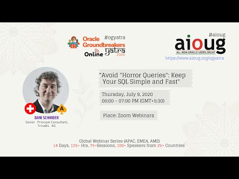 Avoid "Horror Queries": Keep Your SQL Simple and Fast - Video By
