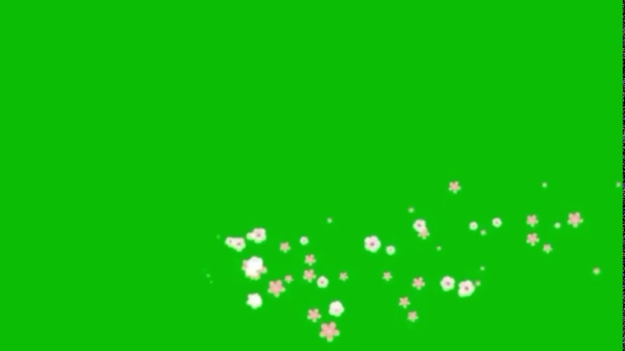 Cool flower green screen effect