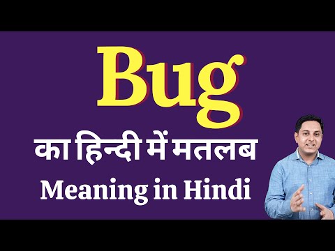 Bug meaning in Hindi | Bug का हिंदी में अर्थ | explained Bug in Hindi