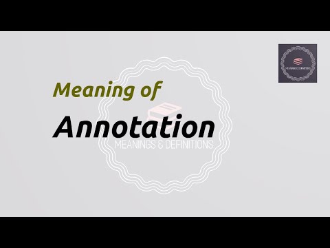 Meaning of "Annotation" (Noun) in Hindi | Annotation का मतलब हिंदी में