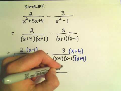 Rational Expressions: Adding and Subtracting. Ex 2
