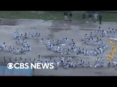 Detainees spell out "SOS" at Florida detention center