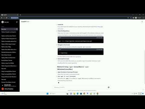 download python script from github