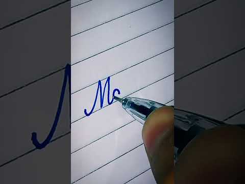 writing a name "Mansi" in cursive #shorts